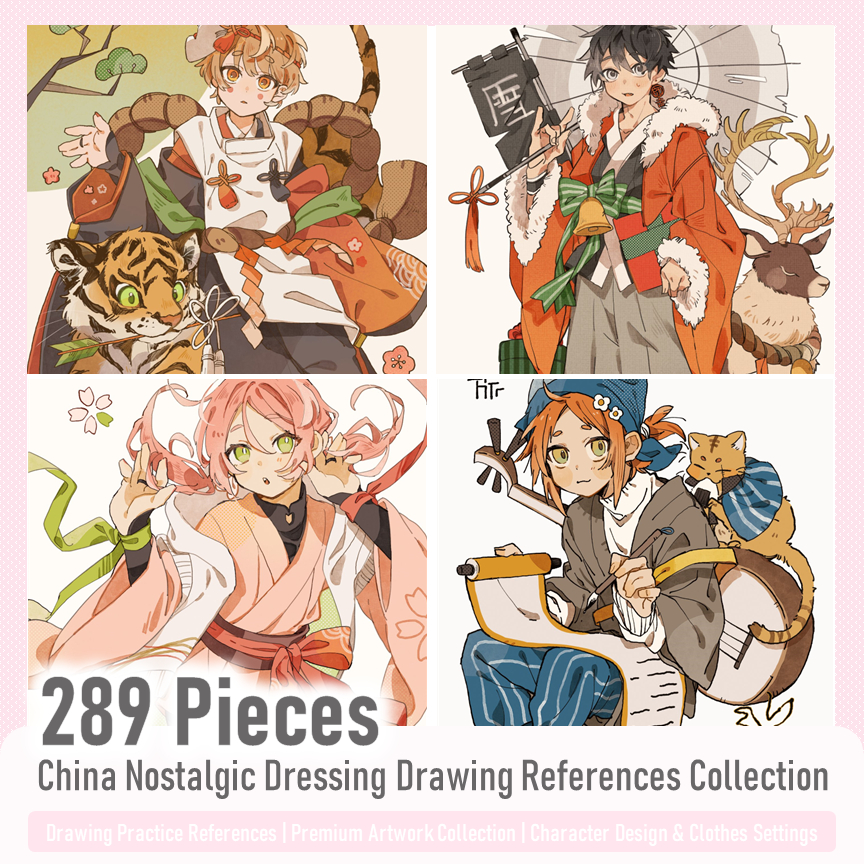 🔥 Drawing References Illustration - China Nostalgic Dressing References ...