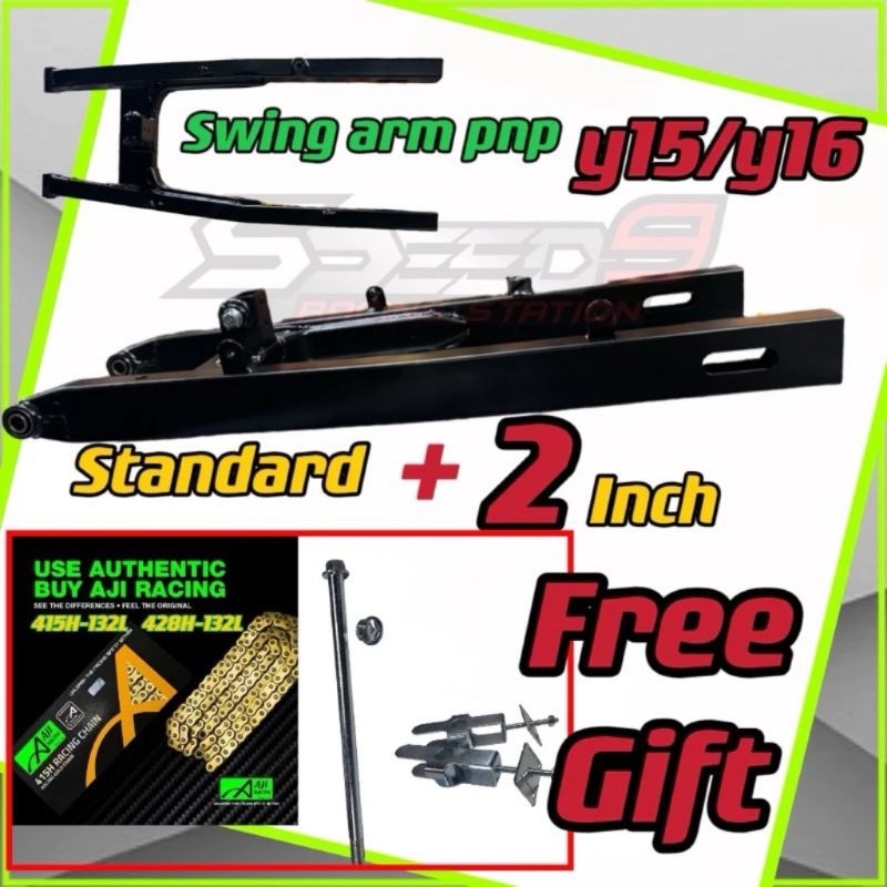 (free gift) swing arm y15 cutting standard +2inch y15 y16 + 2inci free ...