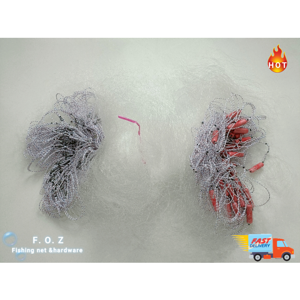 Jaring Ikan 0.30mm x 2'' & 2-1/2" & 3" x 60MD Pukat Tangsi | Pukat ...