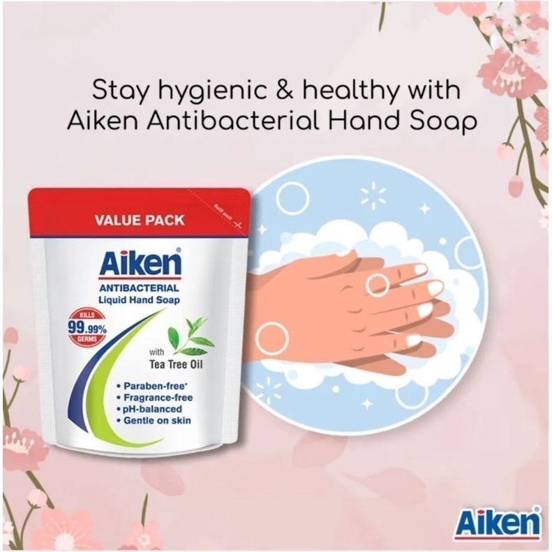 AIKEN ANTIBACTERIAL LIQUID HAND SOAP REFILL PACK | Shopee Malaysia