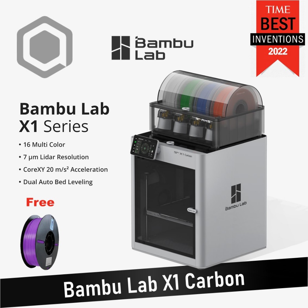 [Ready Stock] Bambu Lab X1 Series X1-Carbon Combo AMS - AI Powered High-speed 3D Printer ...
