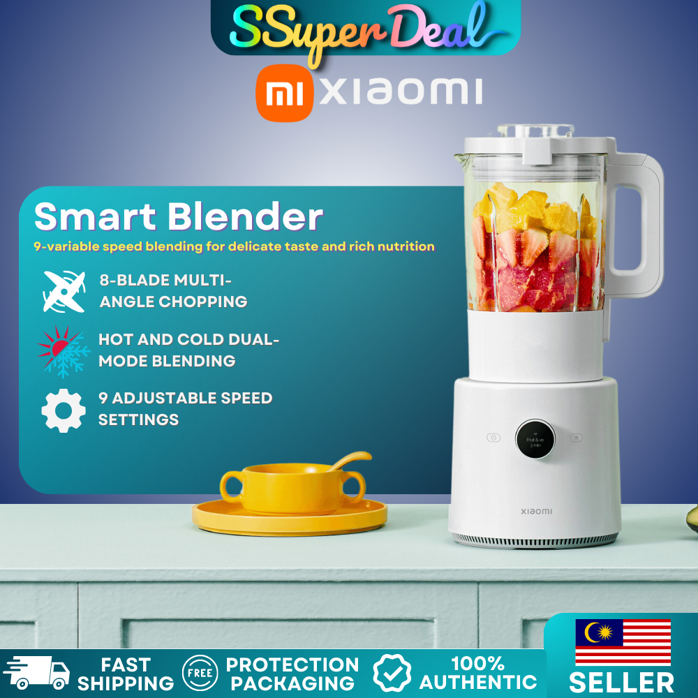 Xiaomi Mijia Smart Blender 1000W High Speed Juice Mixer 8 Gear Upright ...