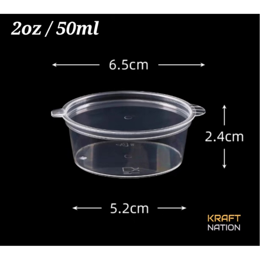 [Bundle] 10pcs 1, 1.5, 2, 3, 4, 5, 8 oz, PP5 Sauce Container/Deli ...