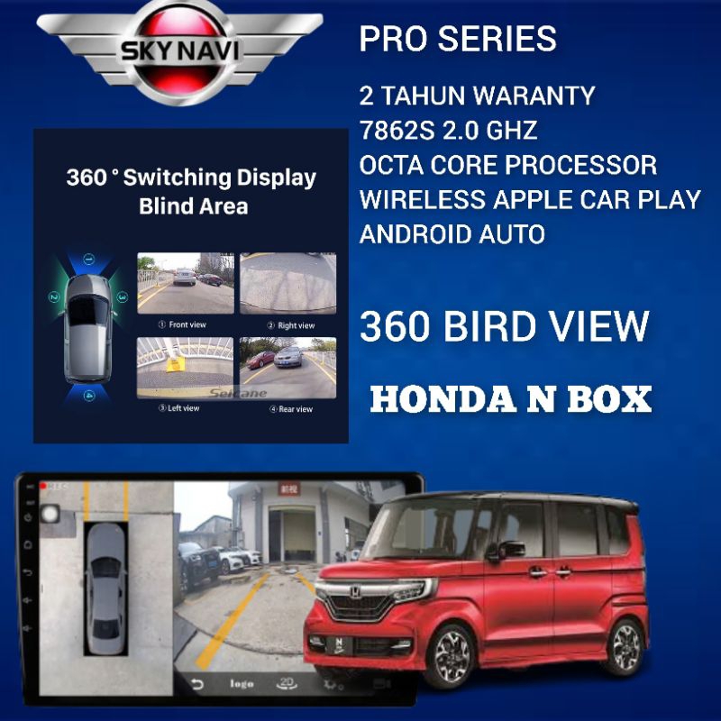 HONDA N BOX CAR ANDROID PLAYER #SKY NAVI #7862S #360 BIRD VIEW CAMERA | Shopee Malaysia