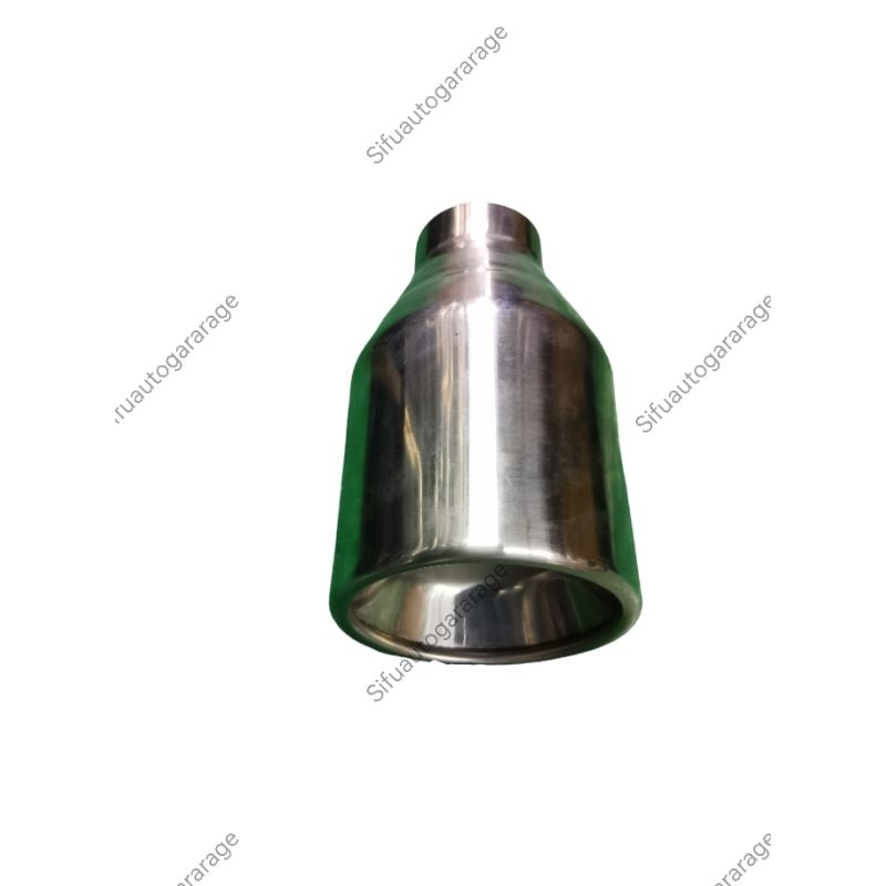 Universal Car Exhaust Pipe Muffler Stainless Steel 2 Layer Slant Tip ...