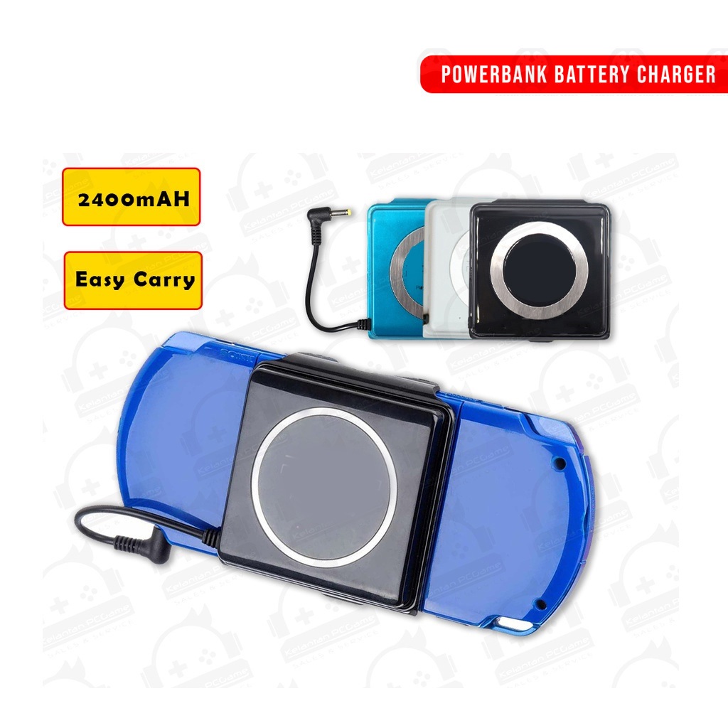 PSP 2000 3000 Series External Battery Charger 2400mAh 5V PowerBank ...