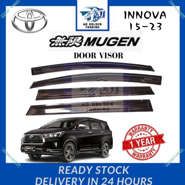 Toyota Innova AN140 2015-2023 MUGEN STYLE DOOR VISOR AIR PRESS SUN ...