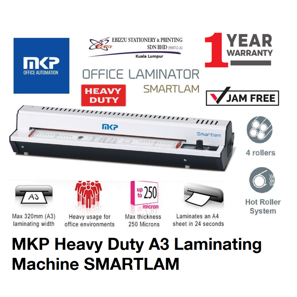 Mkp Heavy Duty A3 Laminating Machine Smartlam House Laminator Machine