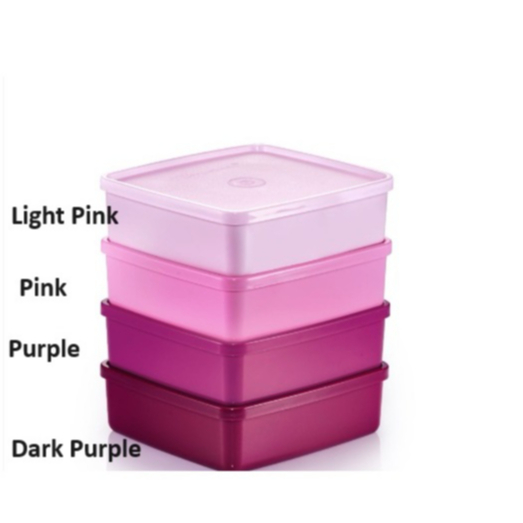 *2pcs/ 4pcs*Tupperware Large Square Away 620ml Lunch Happy Teacher's ...