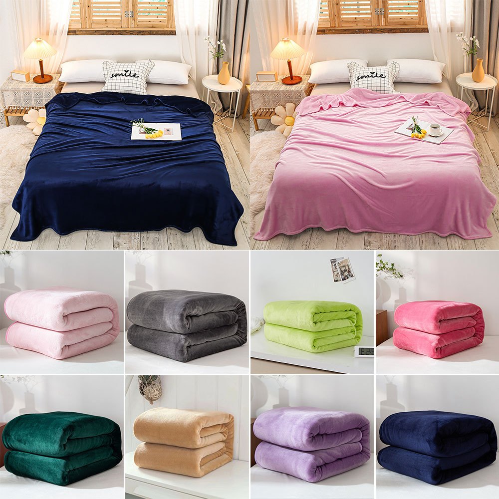 Selimut Baldu Gebu Flannel Velvet Plush Throw Blanket Sofa Office Silky ...