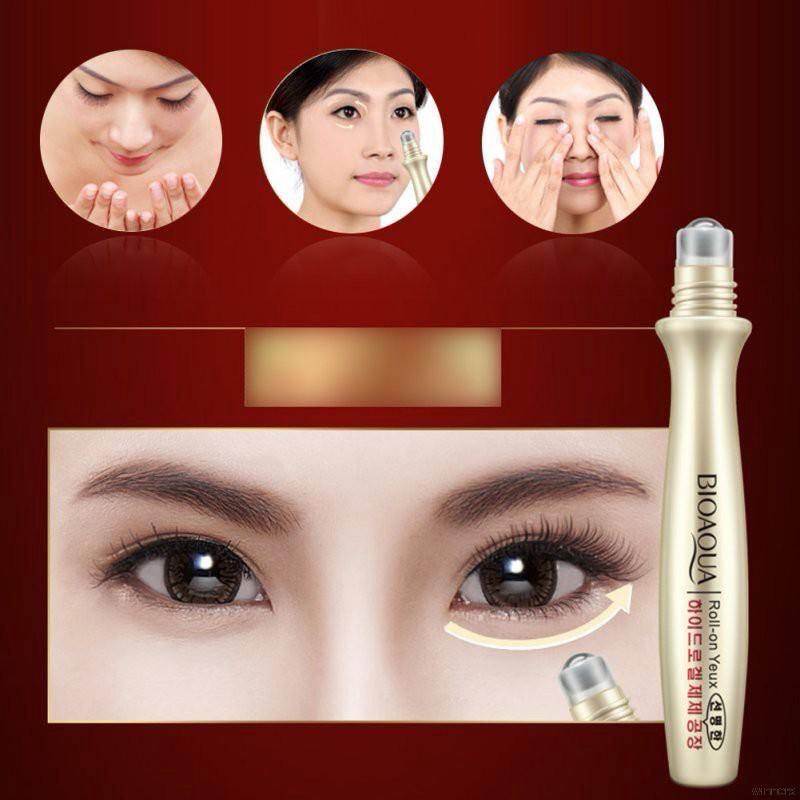 BIOAQUA ROLL EyeCream krim mata merawat mata hitam bengkak mata eyebag ...