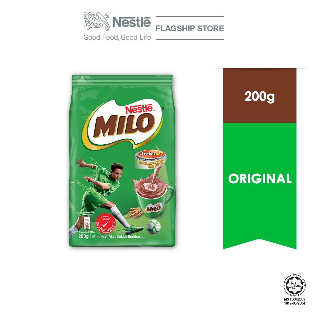 Nestle MILO Activ-Go Chocolate Malt Powder 200g x 33 (Bulk) | Shopee Malaysia