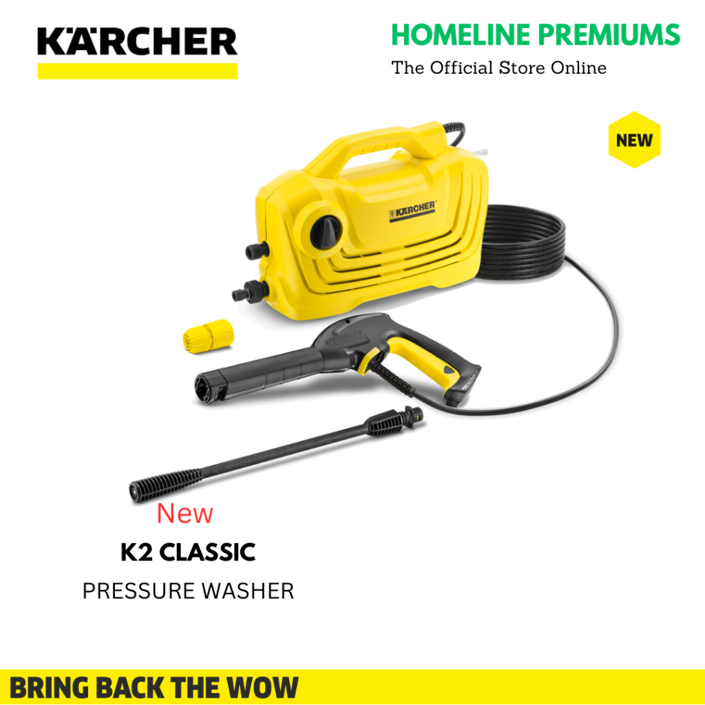 KARCHER K2 CLASSIC HIGH PRESSURE WASHER CLEANER 1400W 1600-9710 ...