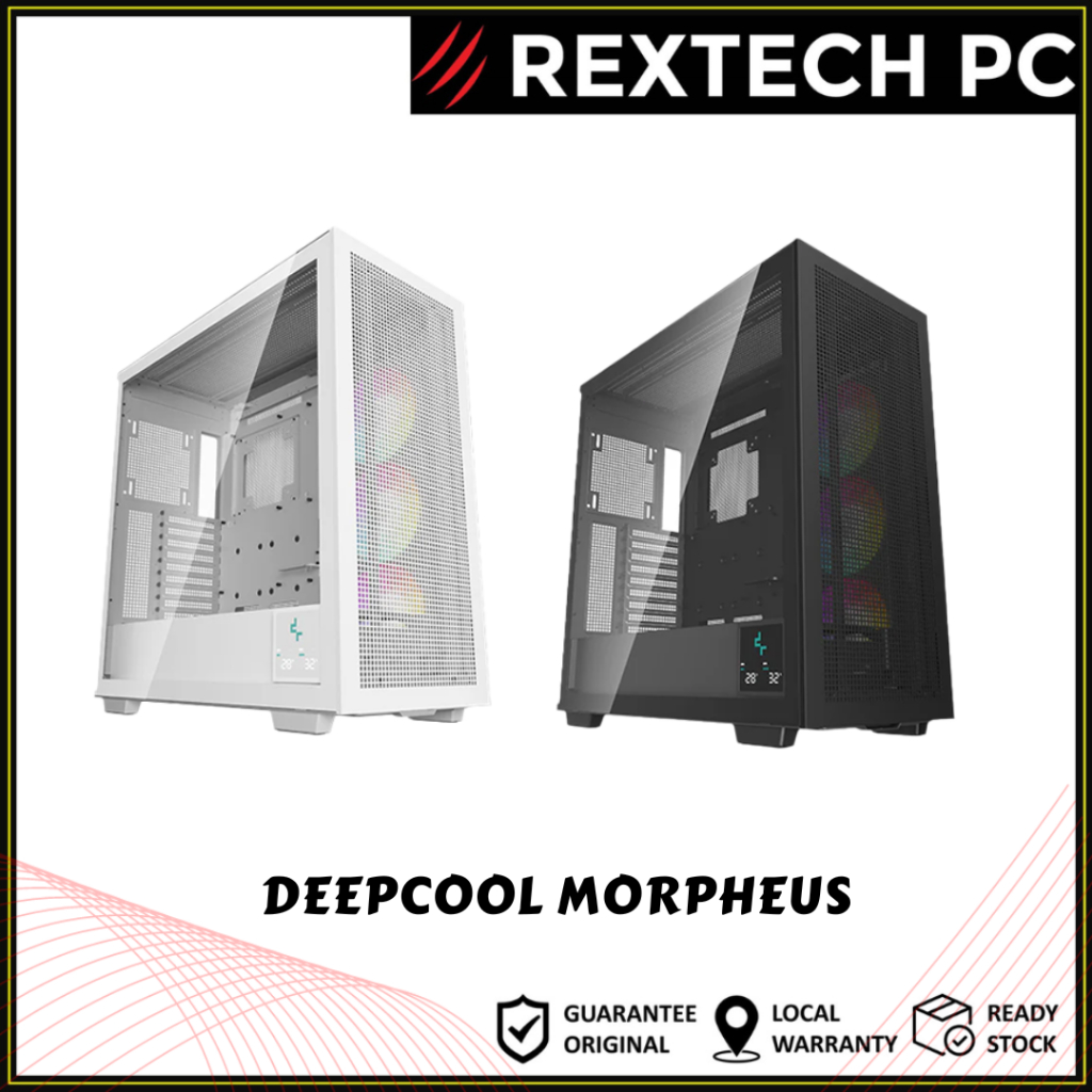 DEEPCOOL MORPHEUS ATX Case PC Desktop Casing - Black & White | Shopee ...