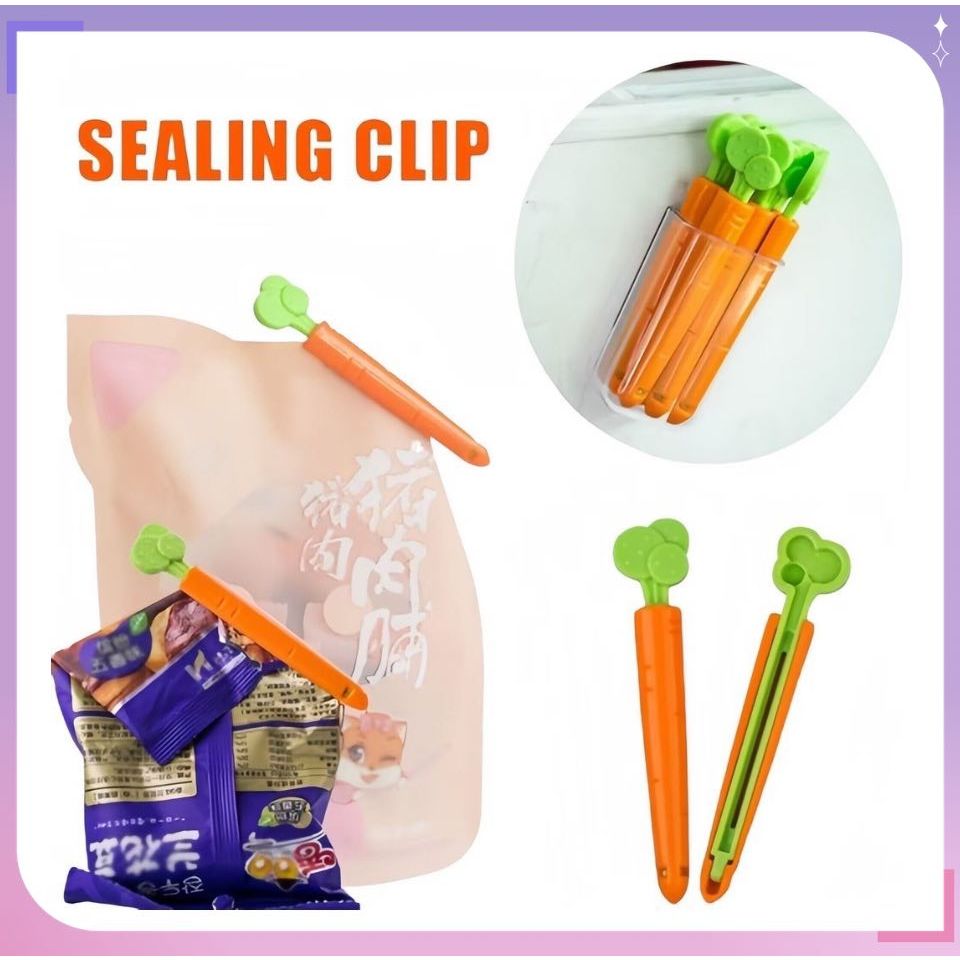 (E1)5 Sets Bag Seal Clip Chip Seal Clips Food Bag Clips Bag Clip ...
