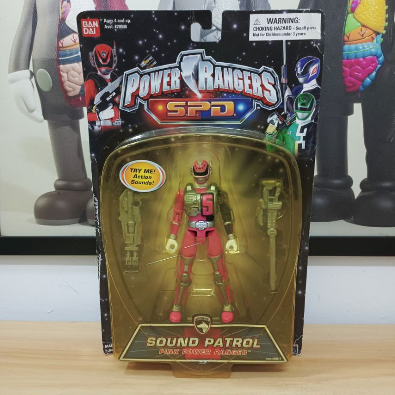Bandai Power Rangers SPD Pink Power Ranger Sound Patrol Figure ...