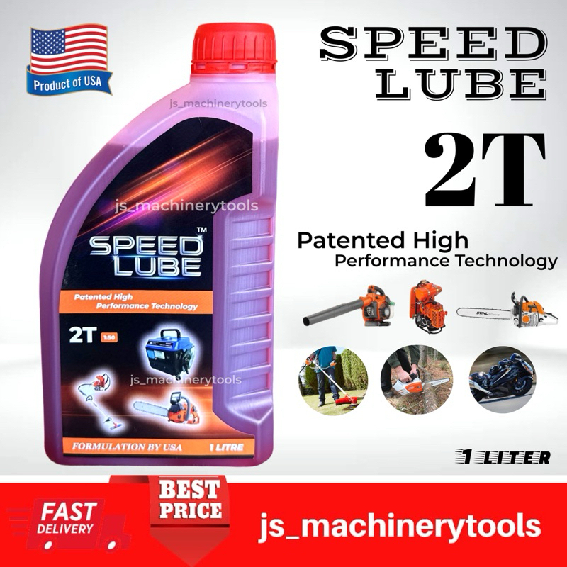 Speed lube minyak 2T oil 1 liter high Usa Performance (mesin rumput ...