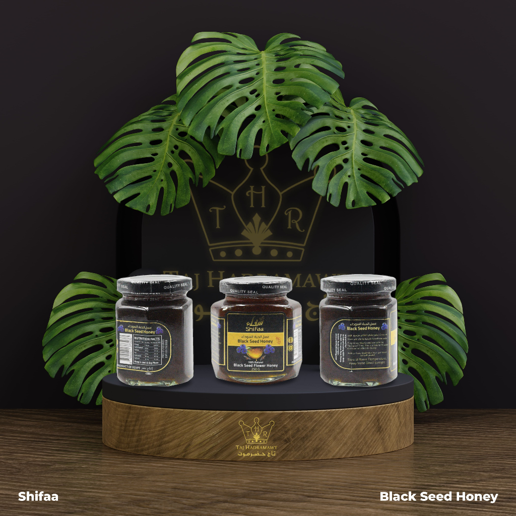Organic Black Seed Flower Honey 100% Natural Al Shifaa 250g | Shopee ...