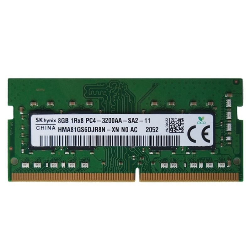 SK hynix 8GB 3200MHz DDR4 SODIMM RAM PC4-25600 1RX16 260-Pin 1.2V ...