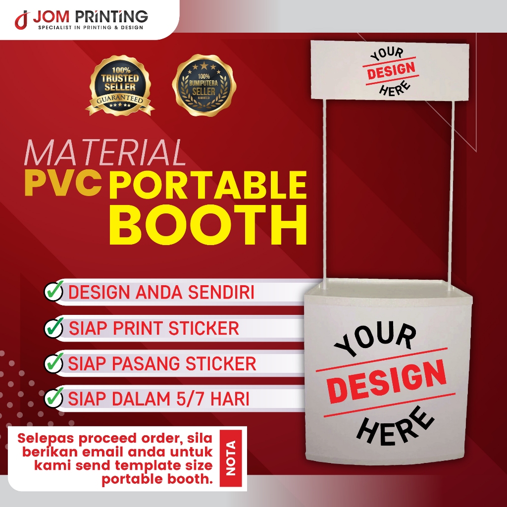 [ BUMIPUTRA SELLER ] PVC Portable Booth, Promotion Counter, Sampling ...