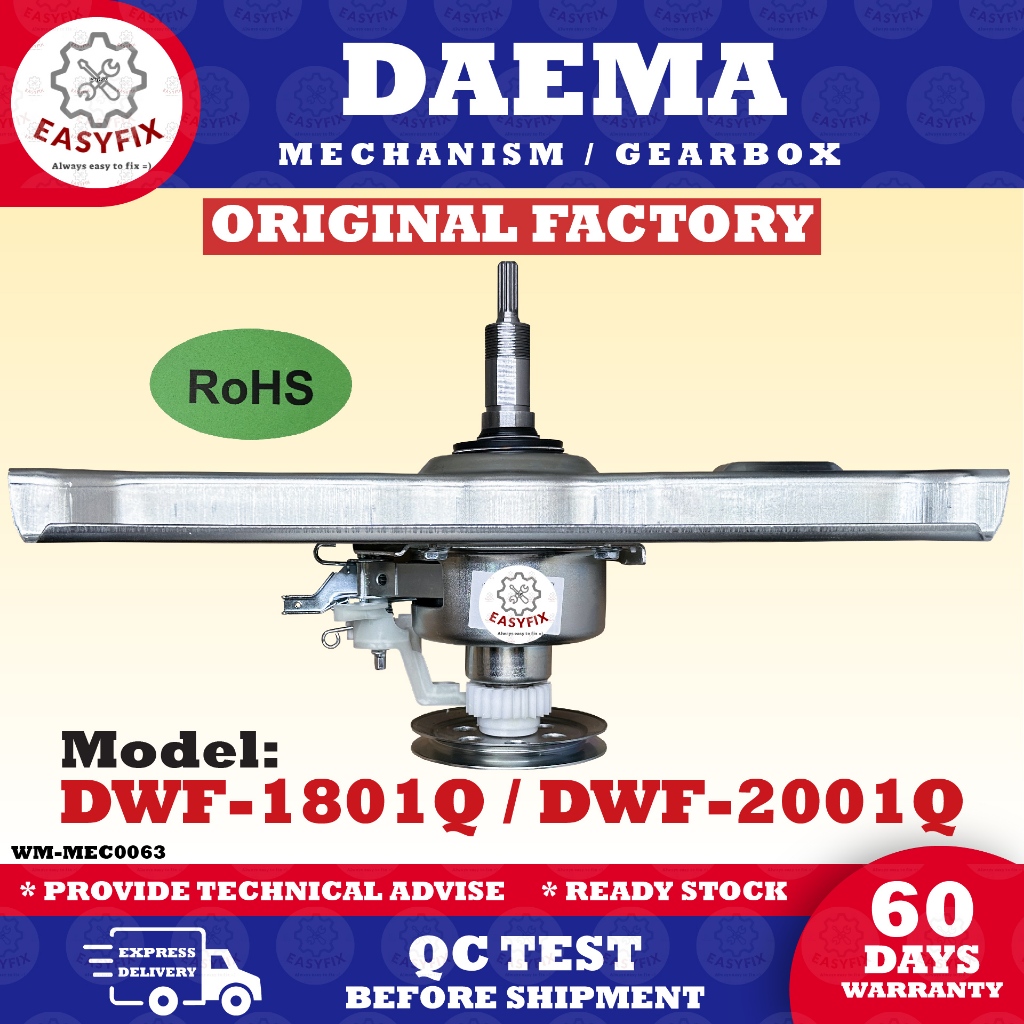 (ORIGINAL FACTORY) DWF-1801Q / DWF-2001Q DAEMA WASHING MACHINE ...