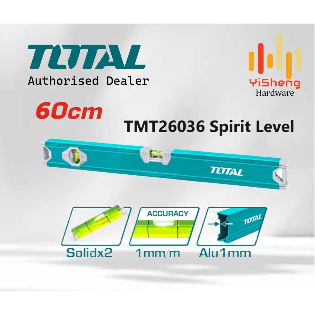 TOTAL 30cm / 40cm / 60cm Spirit Level Ruler / Bubble Level / Level ...