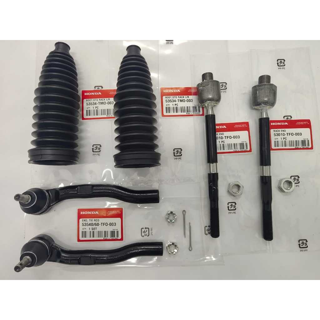 Honda City TMO, Jazz TFO (1 SET) Tie Rod End/Rack End/Steering Boot ...