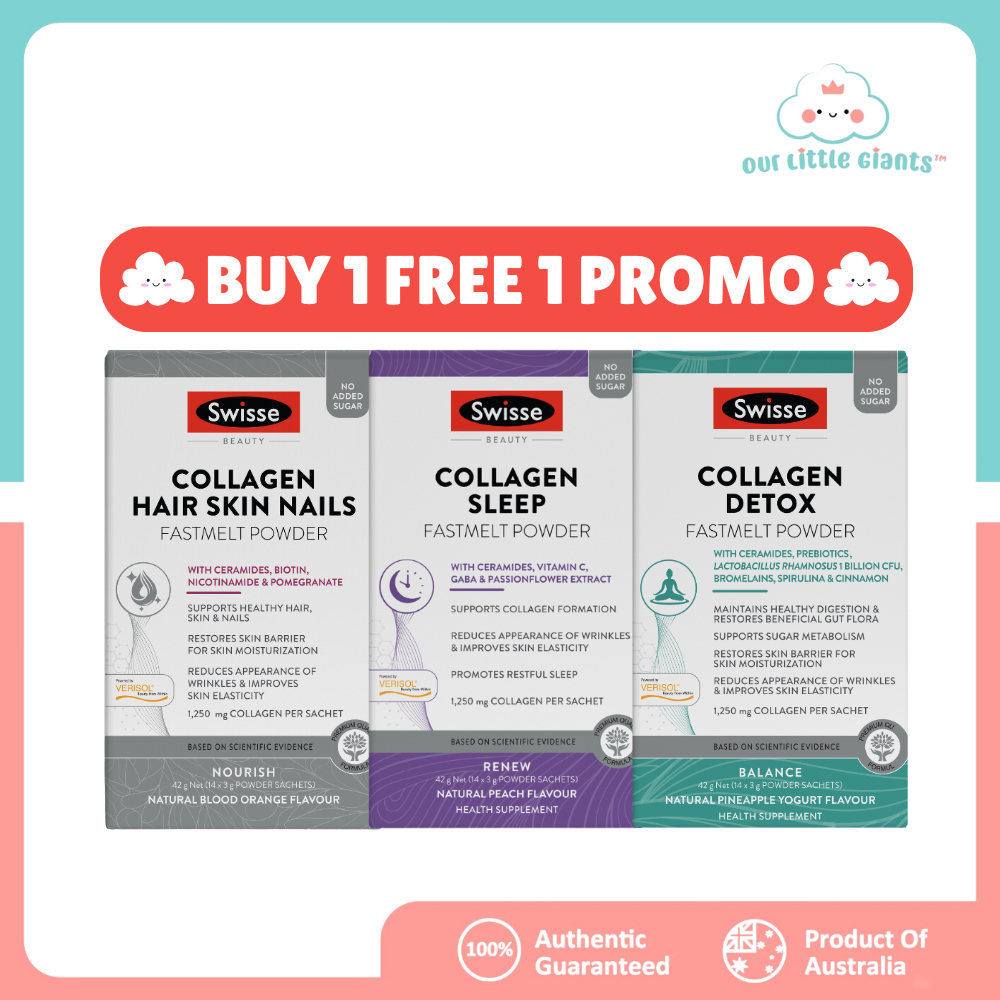 [B1F1] Swisse Beauty Fastmelt Powder Collagen [Hair Skin Nails | Sleep ...