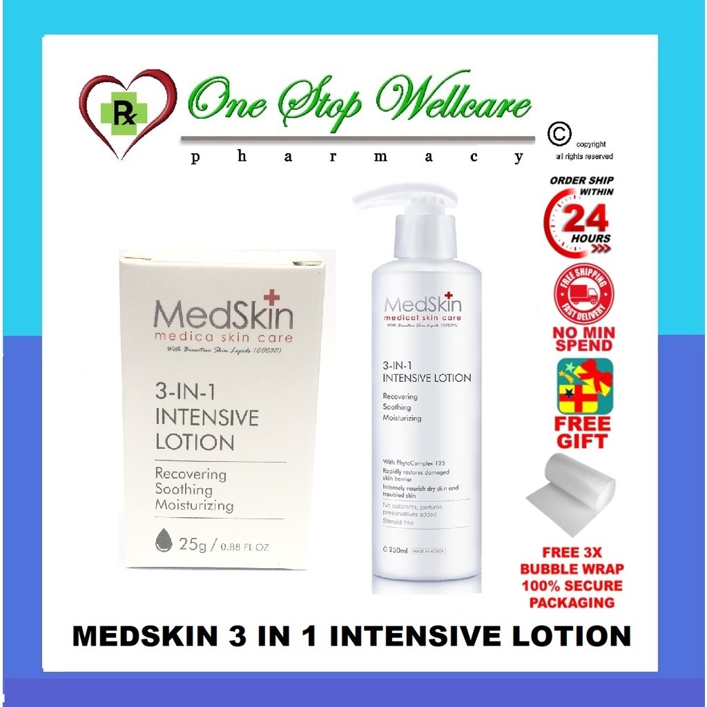 MEDSKIN 3 IN 1 INTENSIVE LOTION 25G / 250ML | Shopee Malaysia
