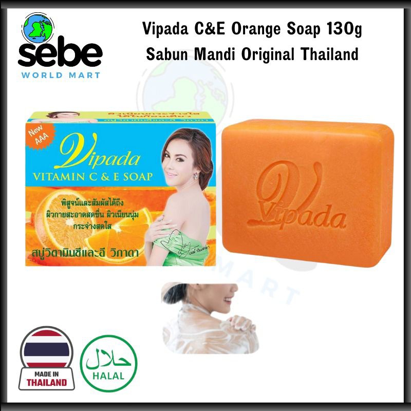Vipada C&E Orange Soap 130g Sabun Mandi Original Thailand | Shopee Malaysia