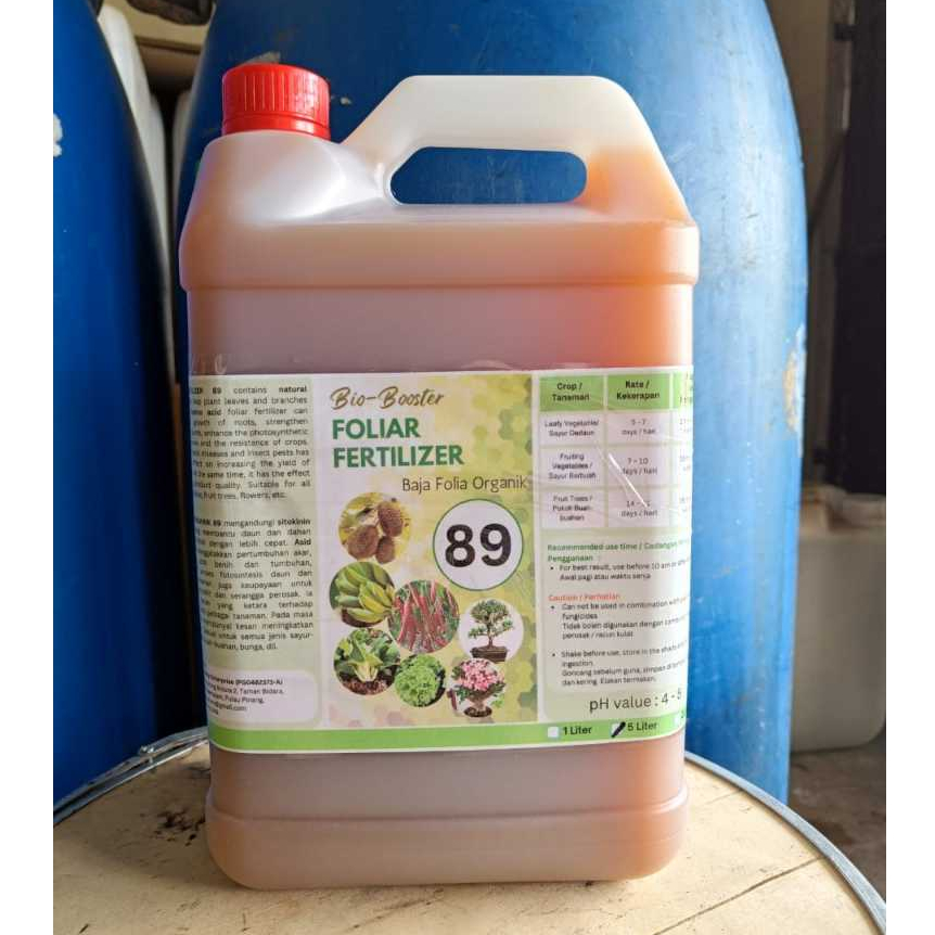 【5 Liter】 Bio Booster Microbe Foliar Fertilizer 89 (Cytokinin) / Baja ...