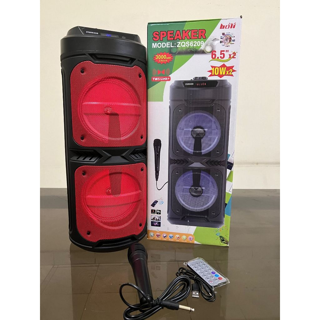[MALAYSIA STOCK] BLUETOOTH SPEAKERS ZQS-6209 6.5 Inch Speaker Outdoor ...
