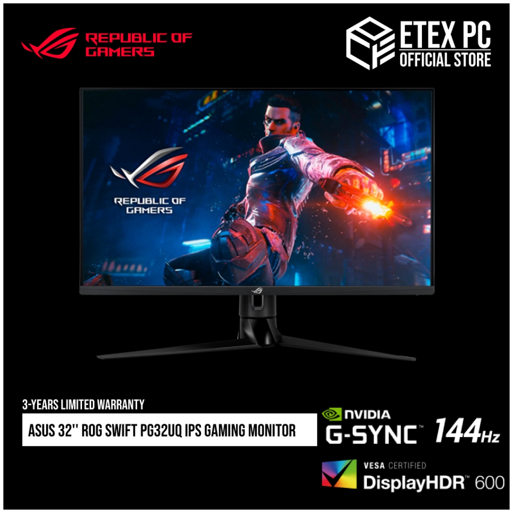 ASUS 32'' ROG SWIFT PG32UQ IPS GAMING MONITOR ( 4K / 144HZ / G-SYNC ...