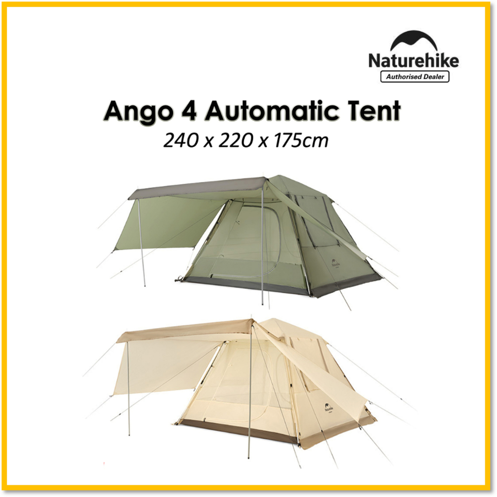 [SABAH] Naturehike Ango 4 Outdoor Picni 4Person Automatic Tent Camping ...