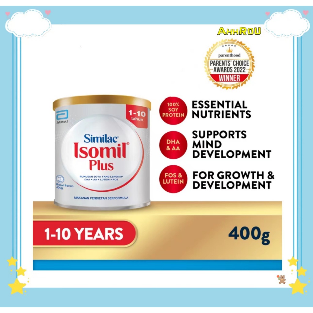 SImilac Isomil Plus (1-10 years old) 400g (Exp: 5/2025) (Soy Formula ...