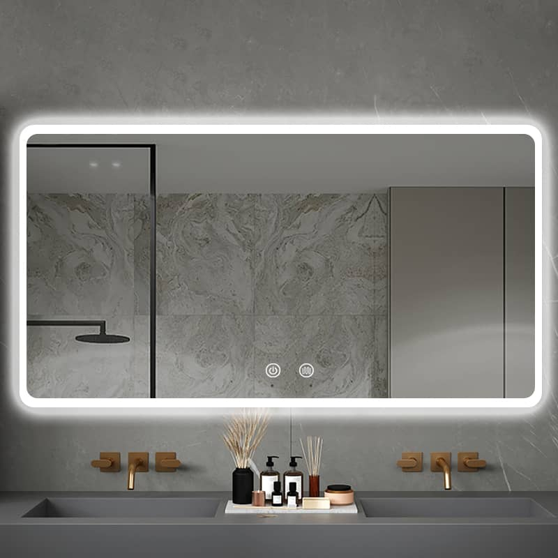TRUENO LED RECTANGULAR Touch Screen SMART MIRROR Wall Bathroom 3 Lights ...