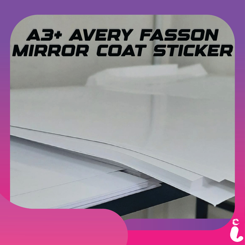 A3+ AVERY FASSON MIRRORCOAT STICKER [1PACK/100PCS SHEETS] | Shopee Malaysia