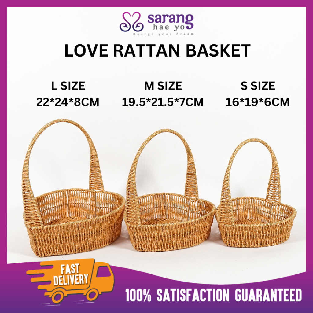 Bakul Buah Rotan Bakul Hantaran Tunang Bakul Hamper Bamboo Fruit Basket ...