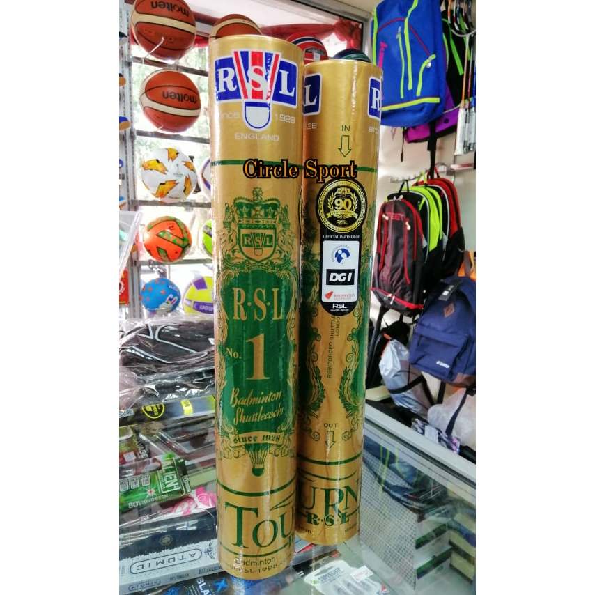 RSL Gold Tourney No 1 Badminton Shuttlecock Original 100% **PM Price for 12tube** | Shopee Malaysia