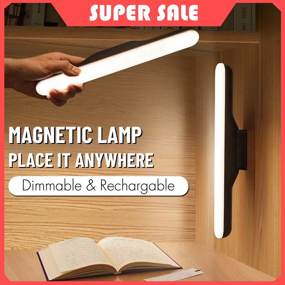 LED Magnetic Hanging Lamp 3 Color Desk Lamp Portable Rechargeable LED ...