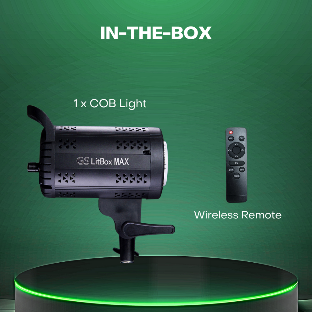 GS LITBOX MAX COB LED LIGHT ADJUSTABLE COLOR TEMPERATURE BOWENS MOUNT ...