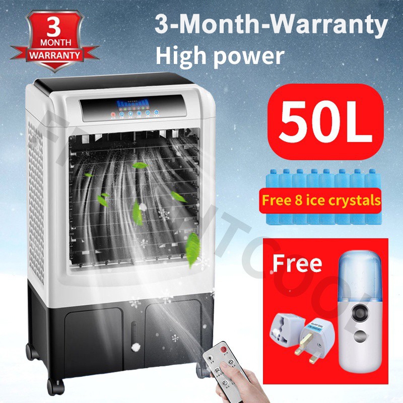 [💕Buy 1 get 9 free] 50L 150W Portable Air Conditioning Fan Humidifier ...