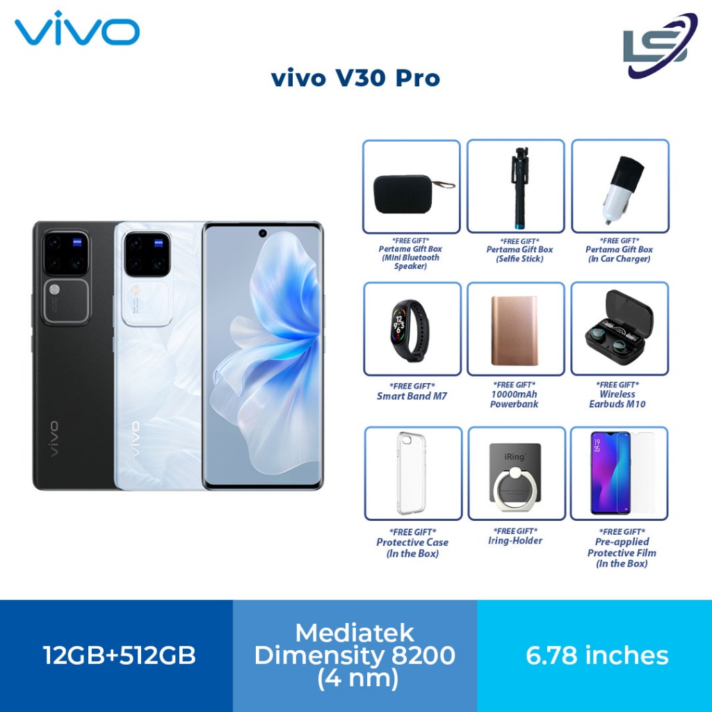 vivo V30 Pro 5G 12GB+512GB | 5000 mAh Battery | Flagship Empowerment | 50 MP Profesional ...