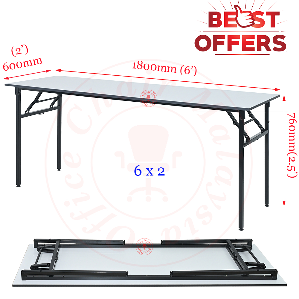 Banquet Table / Folding Table / Foldable Table / Tuition Class Table ...