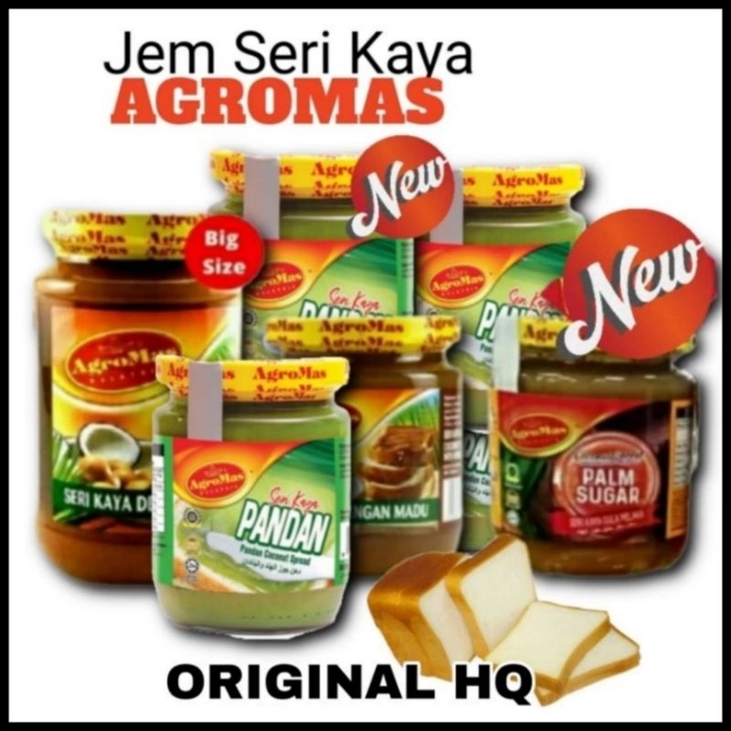 Agromas Jem roti Seri kaya madu Seri kaya pandan Original HQ. | Shopee ...