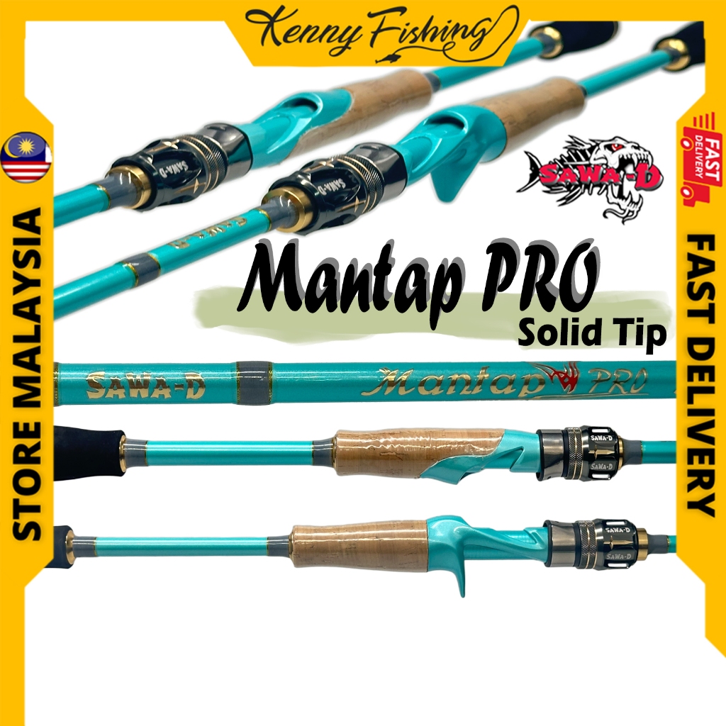 （New 2024) Sawa-D Mantap Pro Baitcasting / Spinning Rod Solid Carbon Tip Sawa d | Shopee Malaysia