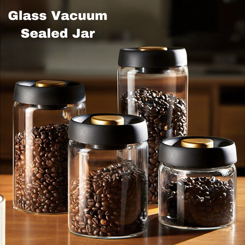 Vacuum Sealed Jar Coffee Bean Canister Storage can | Shopee Malaysia