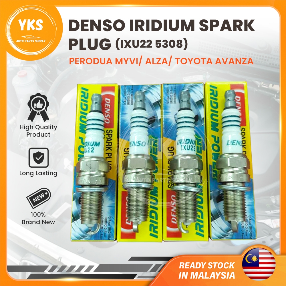 🔥DENSO POWER 🔥IXU22 5308 DENSO IRIDIUM POWER SPARK PLUG MYVI LAGI BEST ...