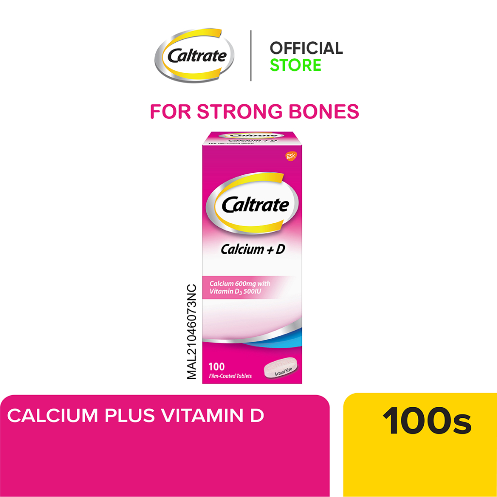 Caltrate 600 + D Calcium Dietary Supplement For Bone Health With ...
