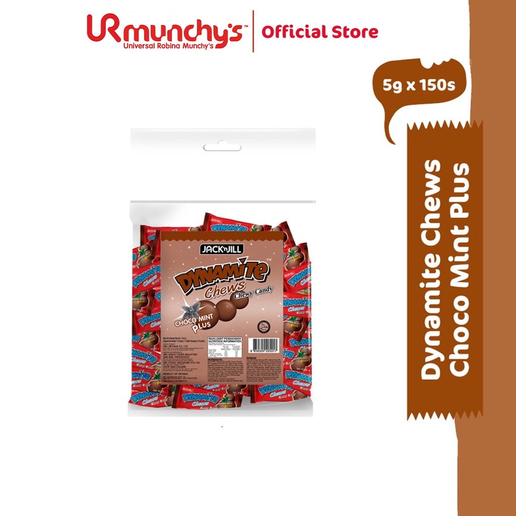 Jack ‘n Jill Dynamite Chew - Choco Mint Plus (5g x 150s) | Shopee Malaysia